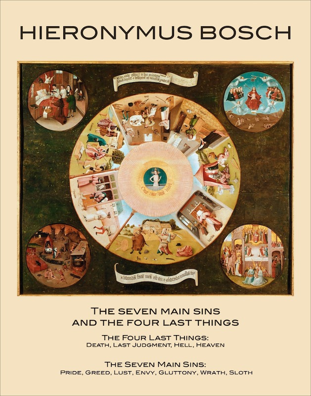 HIERONYMUS BOSCH THE SEVEN MAIN SINS - POSTER