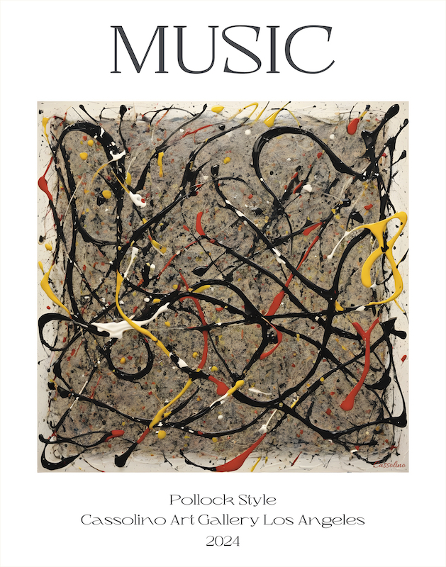 POLLOCK STYLE - CASSOLINO - MUSIC - KRUGERS POSTERS - KRUGERS POSTERS ...