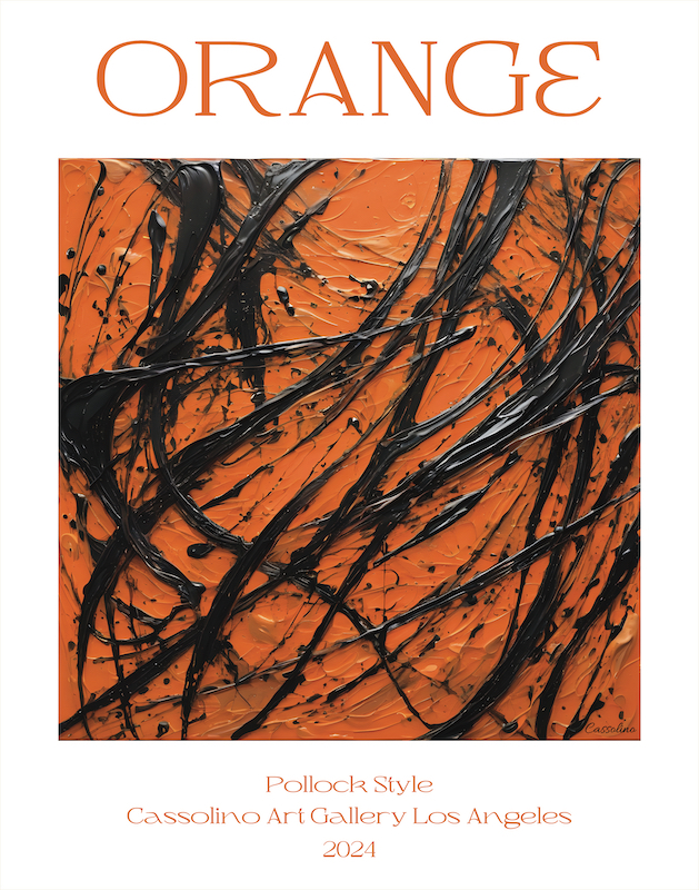 POLLOCK STYLE - CASSOLINO - ORANGE - KRUGERS POSTERS - KRUGERS POSTERS ...