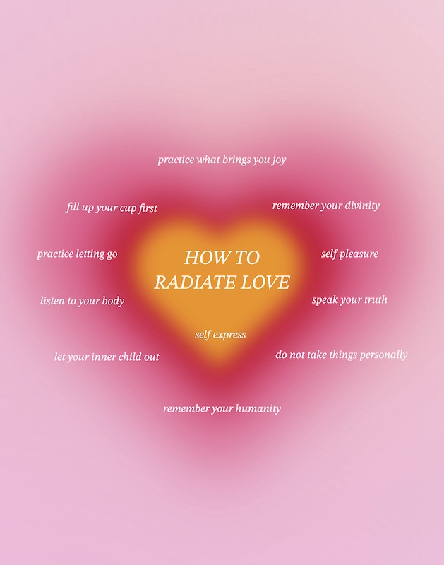 HOW TO RADIATE LOVE - ALICE CASTELLO - KRUGERS POSTER - KRUGERS POSTERS - THE MOST POPULAR ...